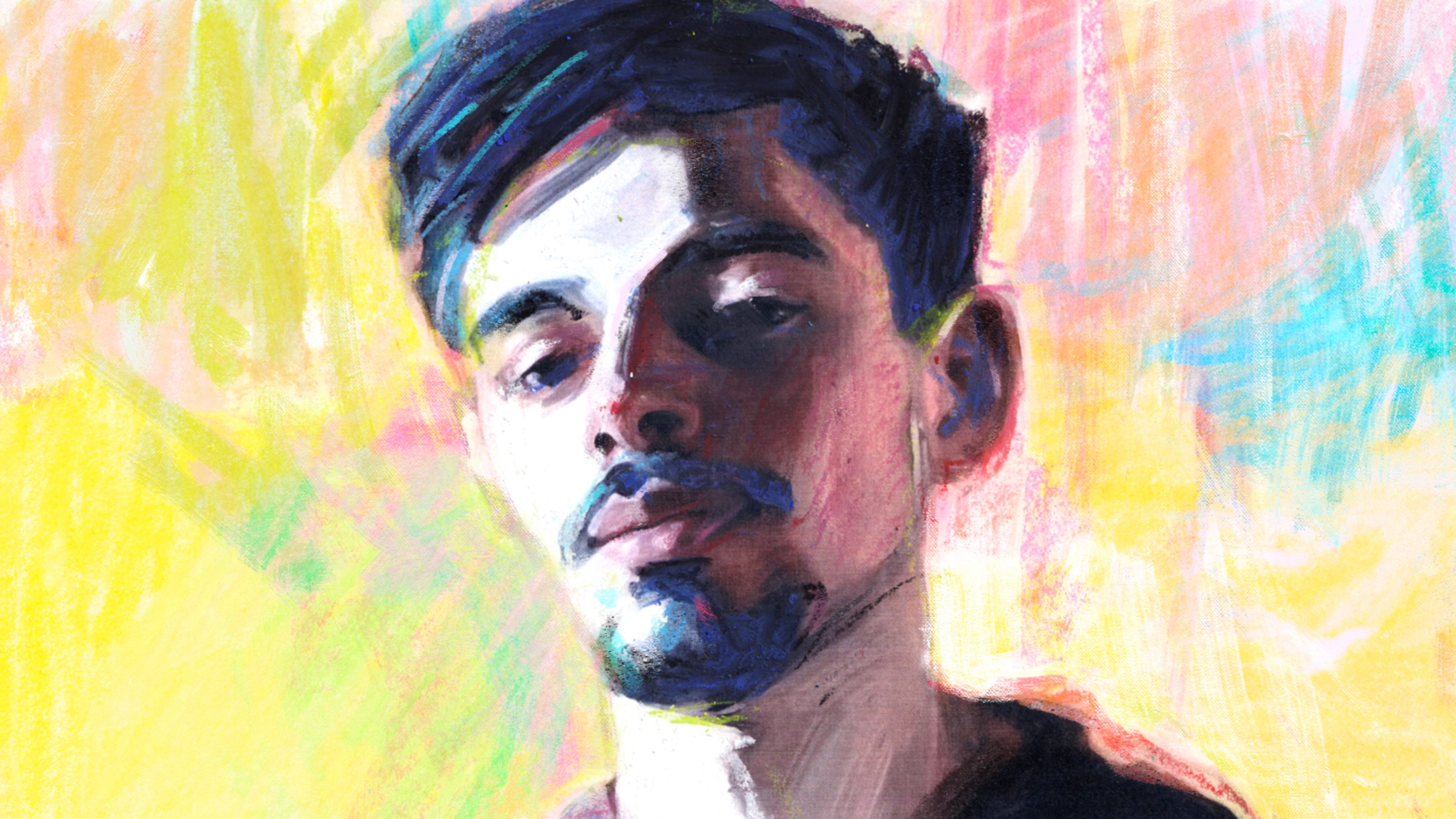 Colorful Self Portraits Pastels