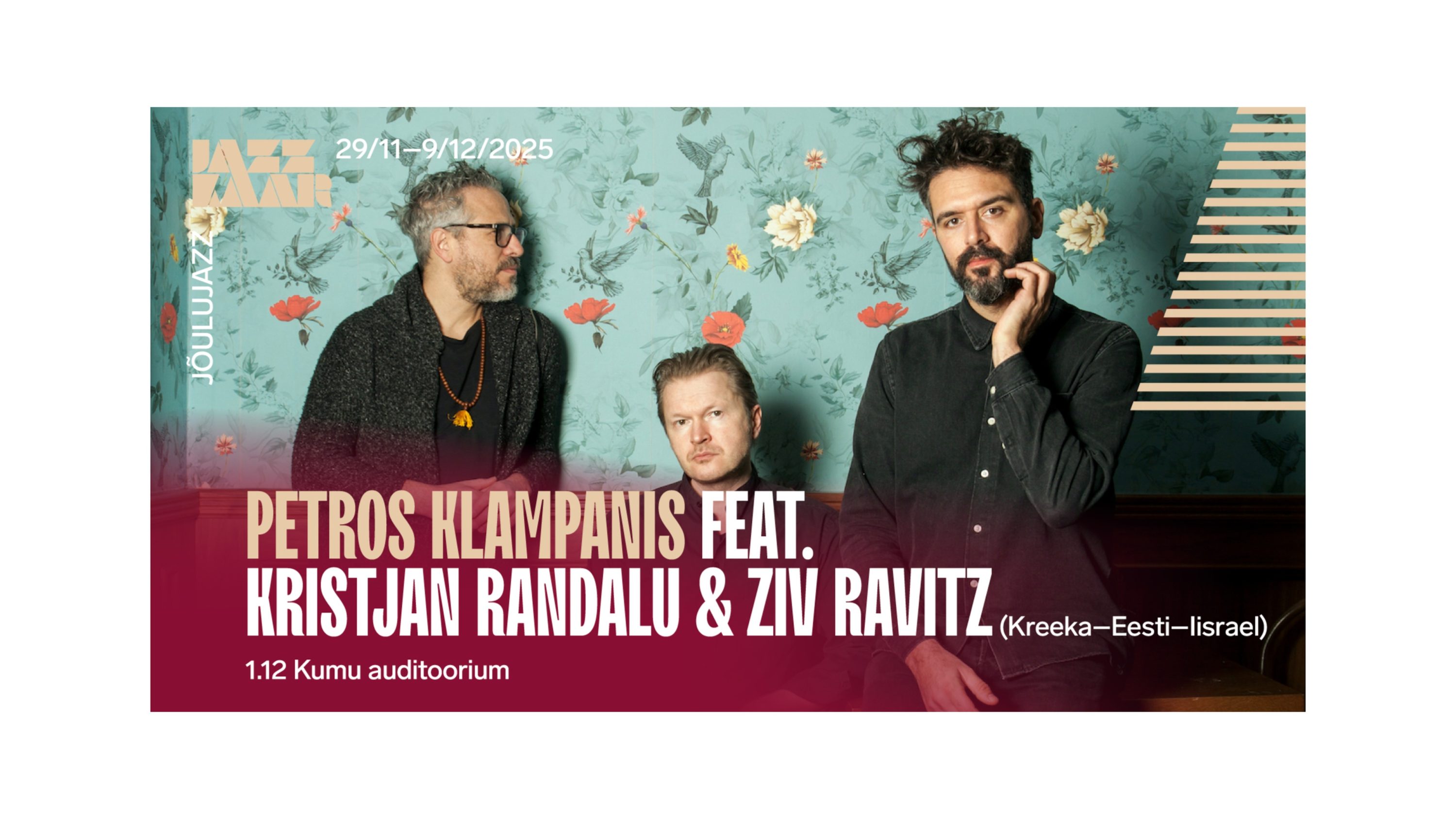 Jõulujazz 2025: Petros Klampanis feat. Kristjan Randalu & Ziv Ravitz ...